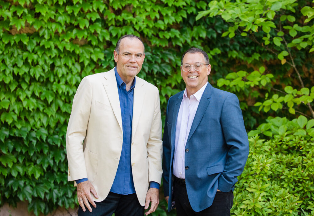Christopher Hunsberger and Charlie Palmer on their new hotel